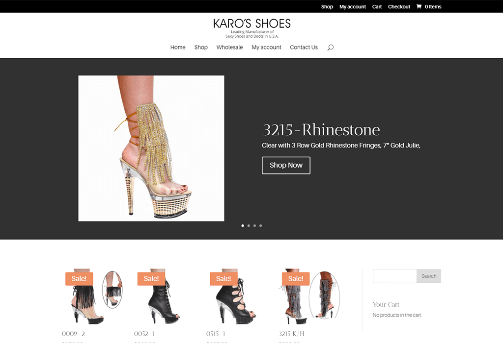 Karo Shoes | Los Angeles Web Design Company